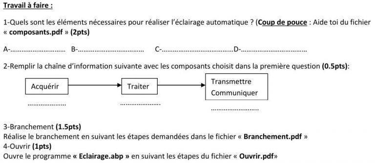 TP1 : Eclairage automatique – Arduino au collège